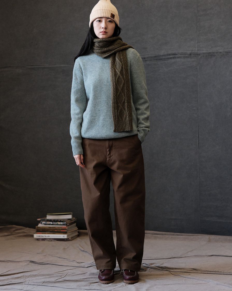 Cable Knitting Scarf Felted Yarn | Labour Union Clothing – Labour Union ...