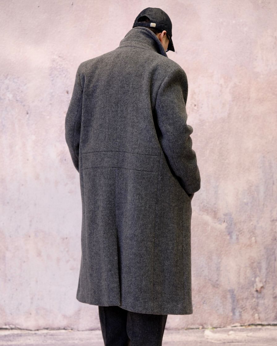 Tweed Peaked Lapel Double-breasted Trench Coat – Labour Union Clothing ...