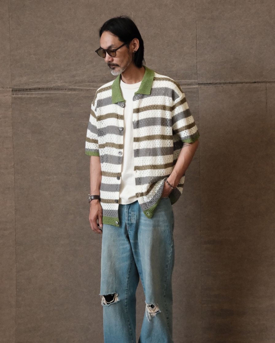 Hole-punched Stripe Shirt – Labour Union Clothing-Since 1986 | Vintage ...