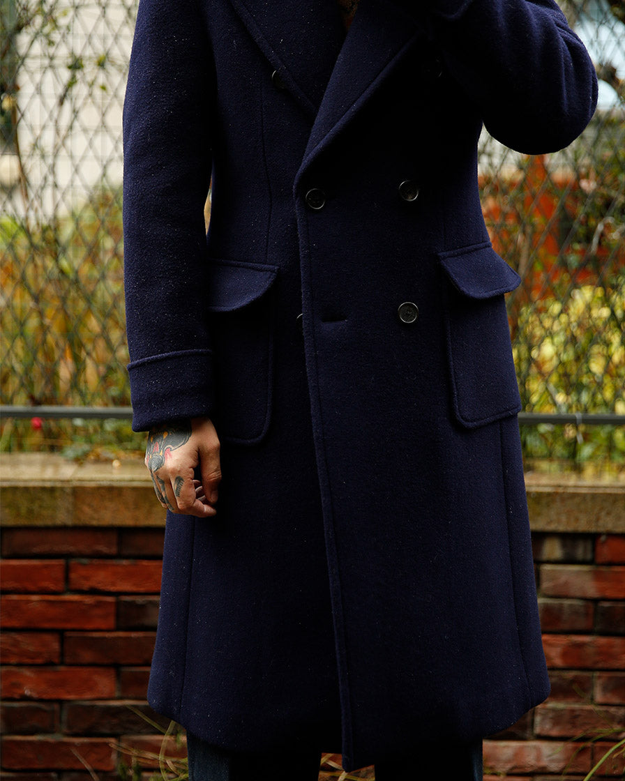 Sapphire Double-breasted Polo Coat - Labour Union – Labour Union ...
