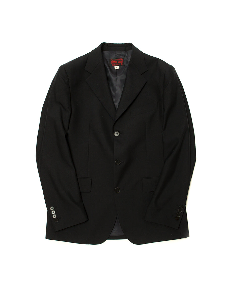 Black Three Button Jacket – Labour Union Clothing-Since 1986 | Vintage ...