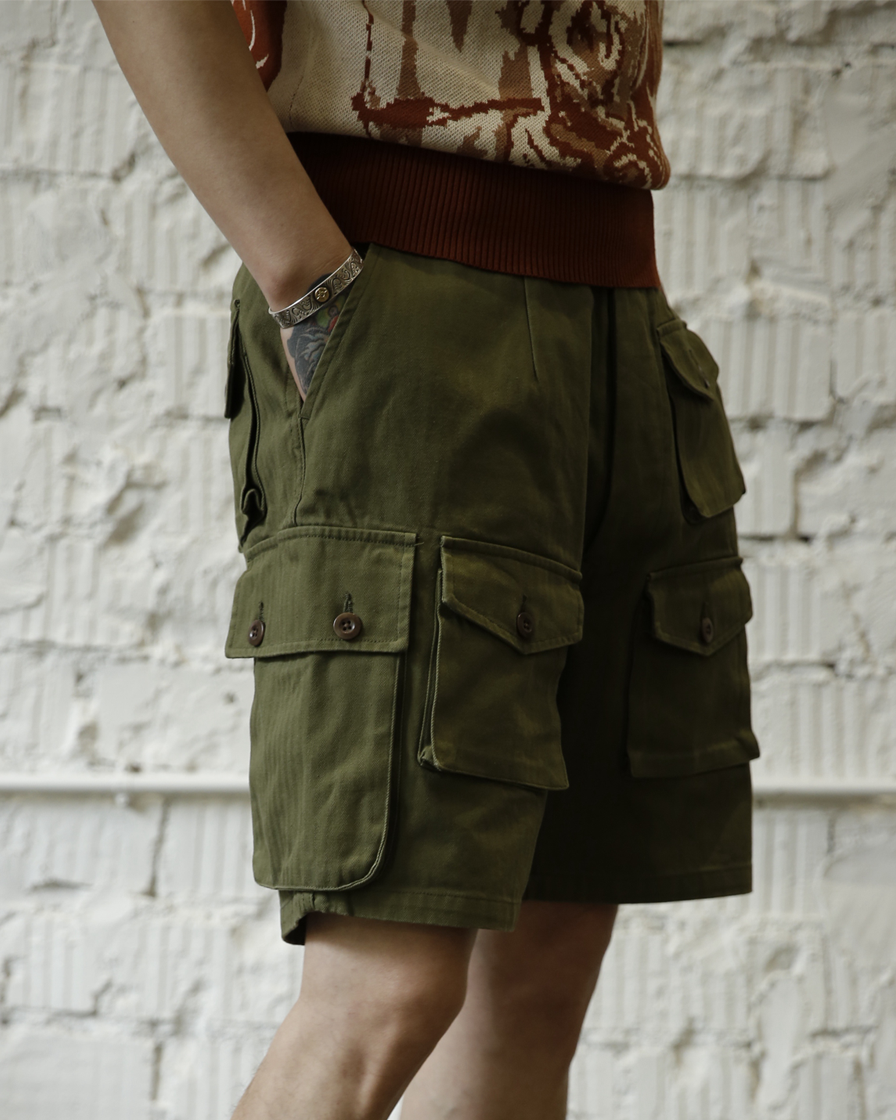 Olive Multiple Pockets Cargo Shorts – Labour Union Clothing-Since 1986 ...