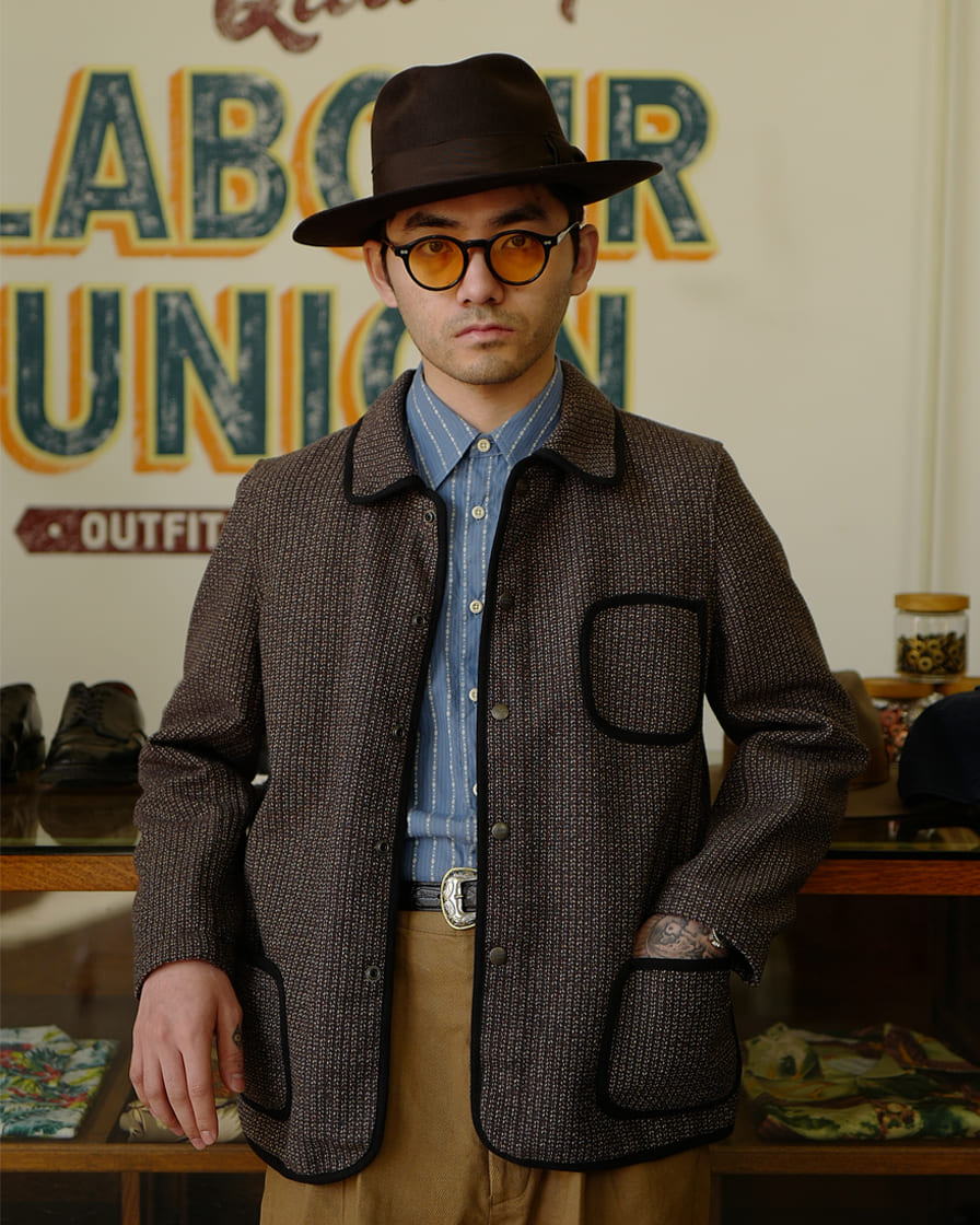 Wool Blend Three Pockets Chore Jacket – Labour Union Clothing-Since ...