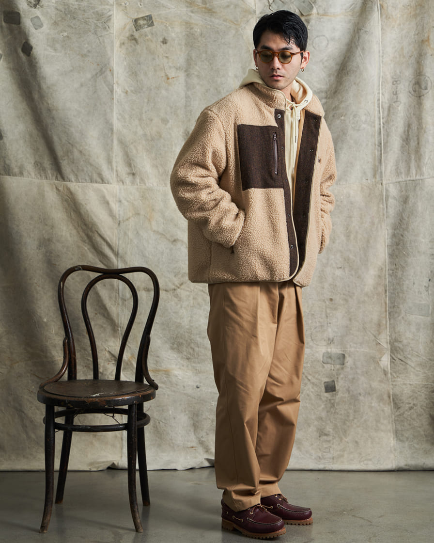 Fleece Jacket Snap-button| Vintage Style Menswear | 22W LabourUnion ...