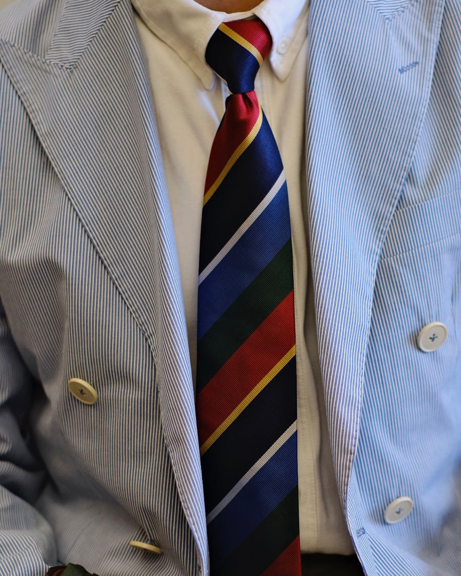 Club Stripe Tie | Labour Union Clothing 22AW | Timeless Style – Labour ...