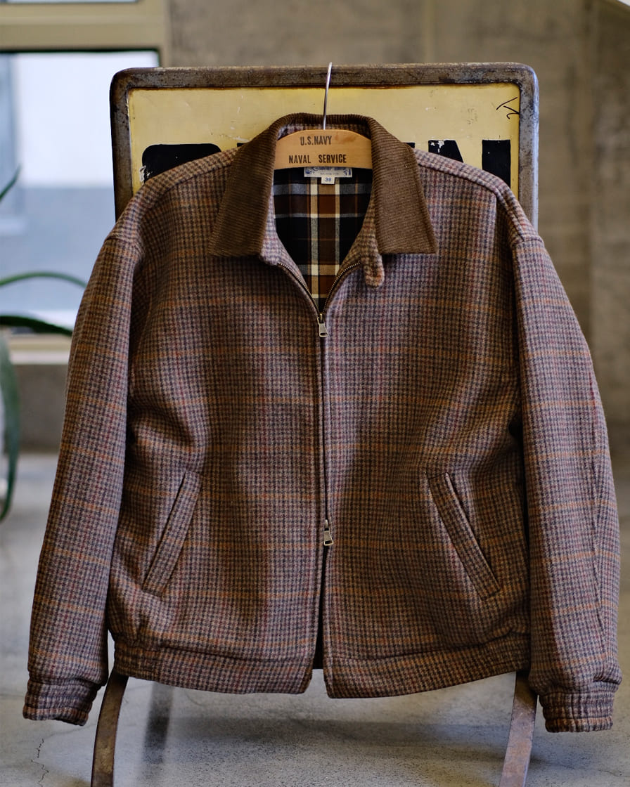 Plaid Wool Blouson Jacket | 22AW – Labour Union Clothing-Since 1986 ...