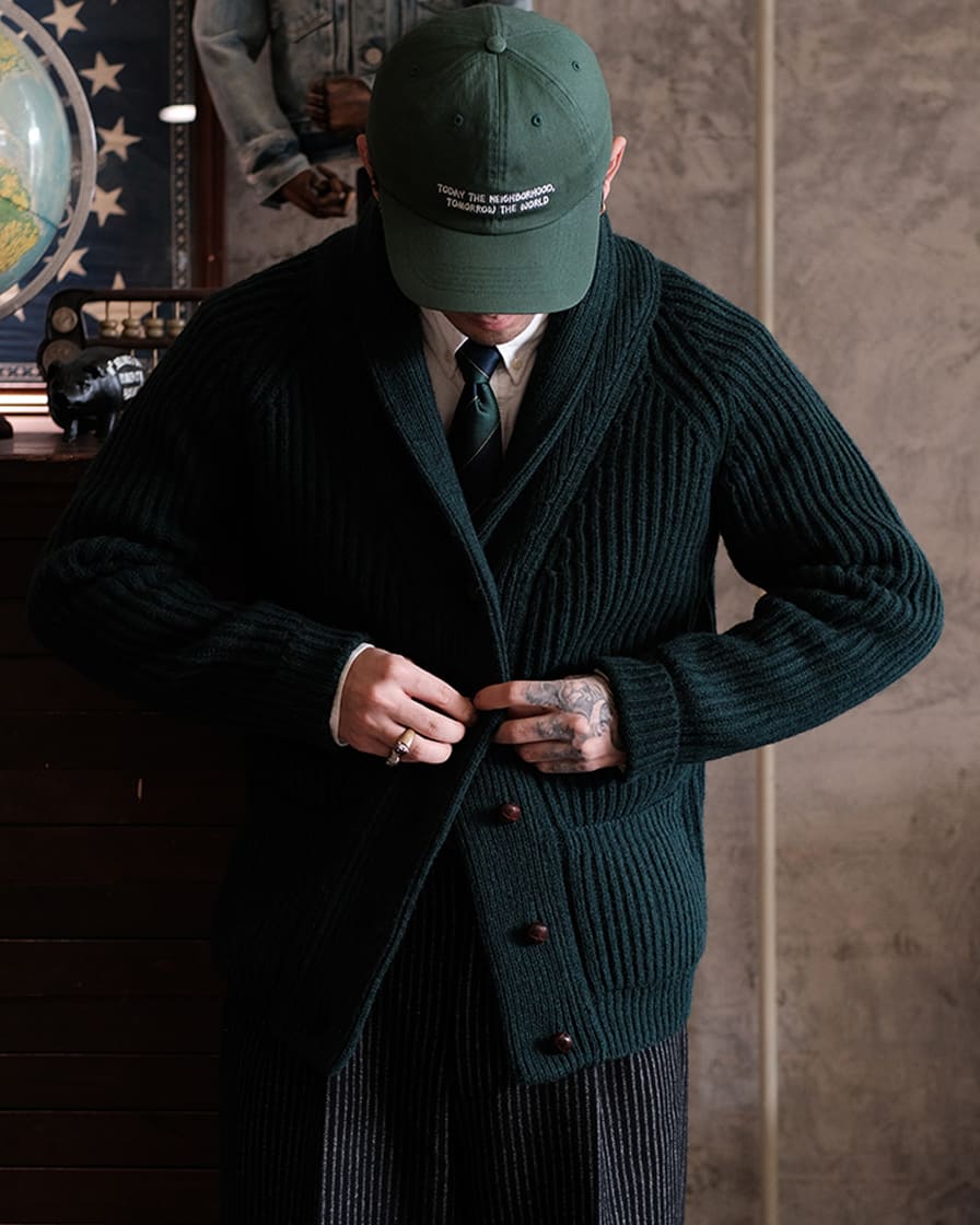 Cable Knit Cardigan - Labour Union Clothing 22AW | Timeless Style ...