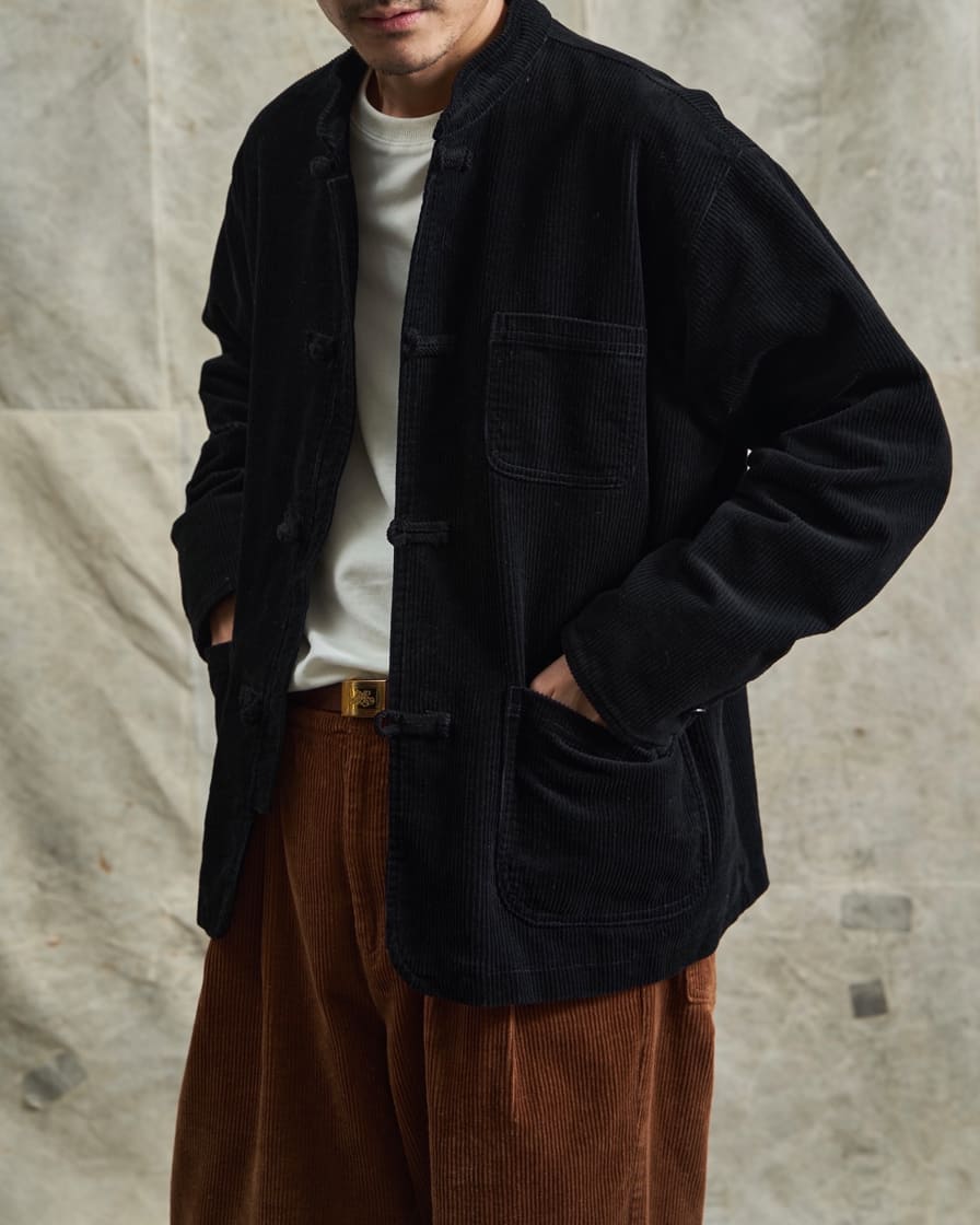 Monk Collar Chore Jacket | Vintage Style Menswear | 22W LabourUnion ...
